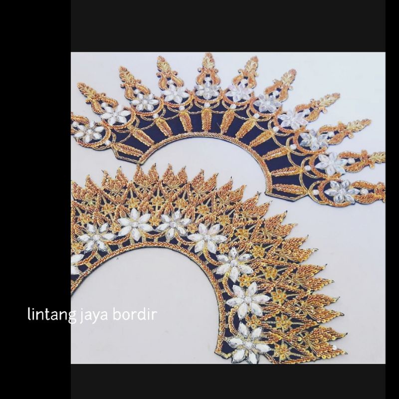 Latest embroidered crown accessories, full of embroidered bamboo ...