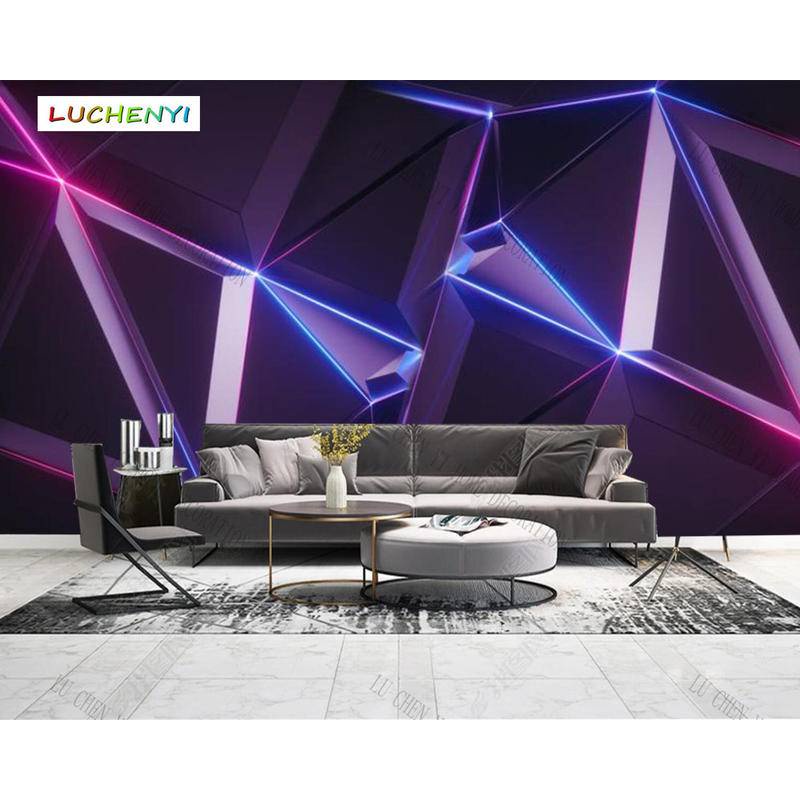 geometry decor bar room abstract home bedroom wall tv living tech ...