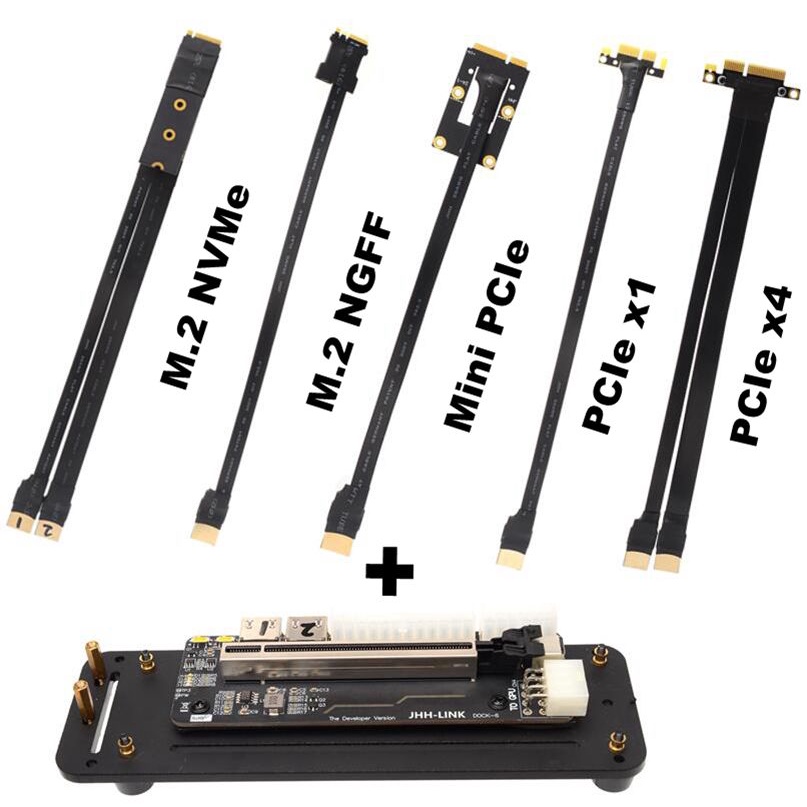 Laptop External Graphics Cards Stand Bracket&Base PCIe 3.0 M.2 NGFF/M.2 ...