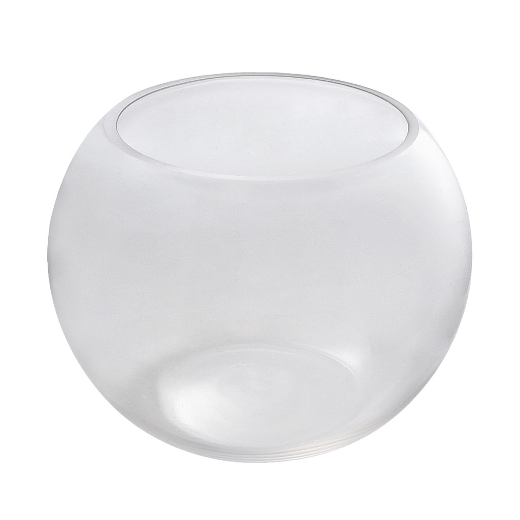 [READY STOCK] Clear Vase Round Planter Circle Fish Tank Terrarium Glass ...
