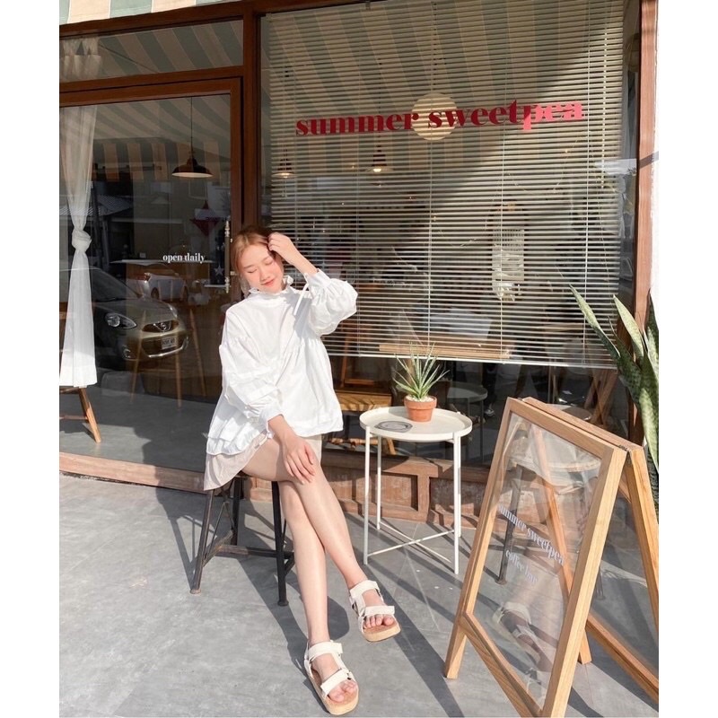 White Sandals Calico Model misocalico | Shopee Philippines
