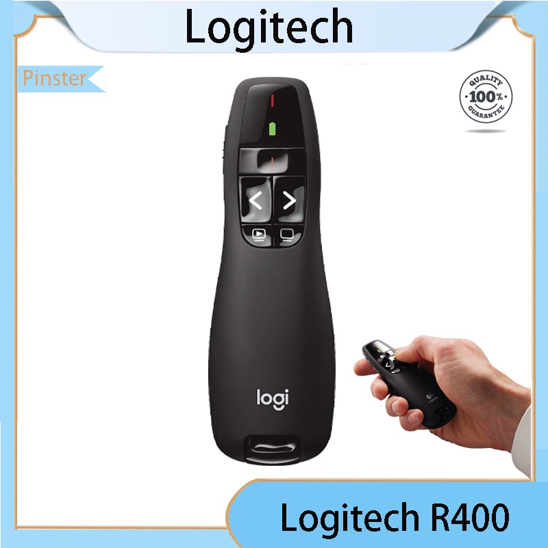 Logitech R400 Wireless Presenter Wireless Presentation Remote Clicker ...