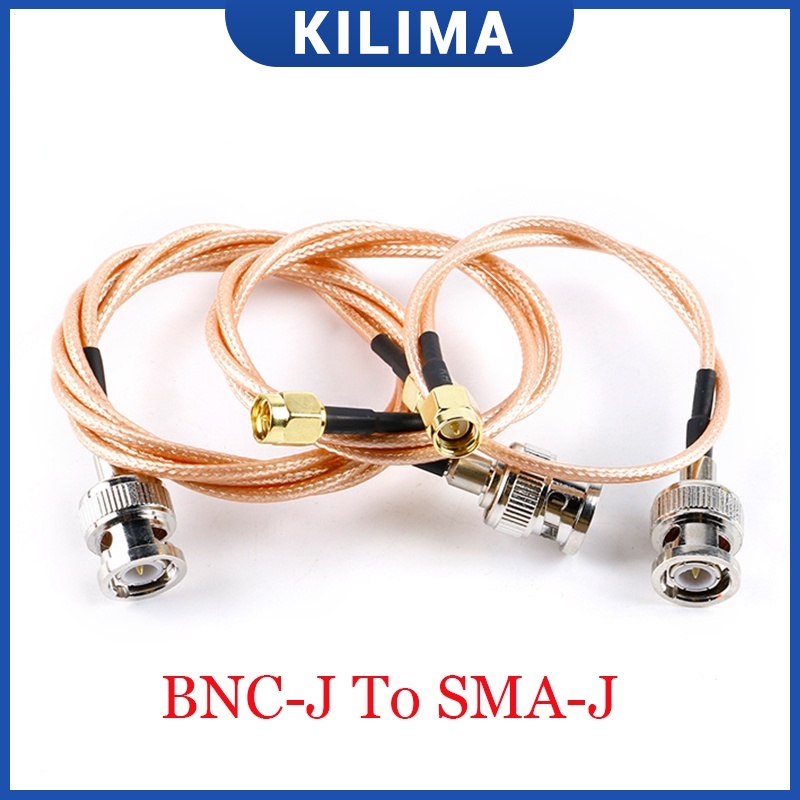 BNC-J Male To SMA-J Male Pug Connector RF Coax Cable Assembly RG316 Wire 15/30/50/100cm | Shopee ...