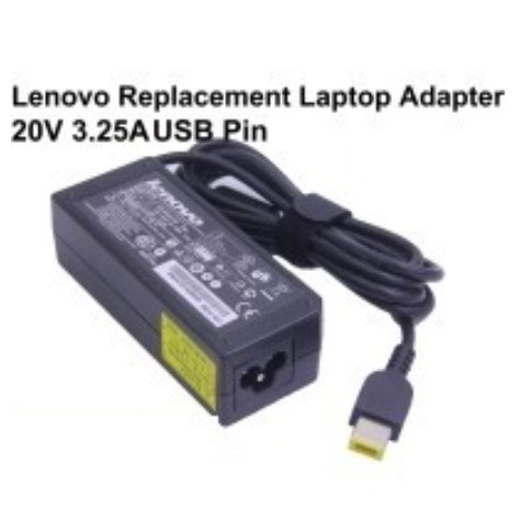 Charger Laptop LENOVO 20V 3.25A 2.25A plug USB square mouth | Shopee ...