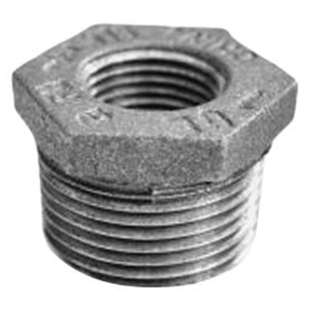 MECH GI BUSHING REDUCER 2-1/2' X 2" SCH40 STANDARD THREADED GALVANIZED ...