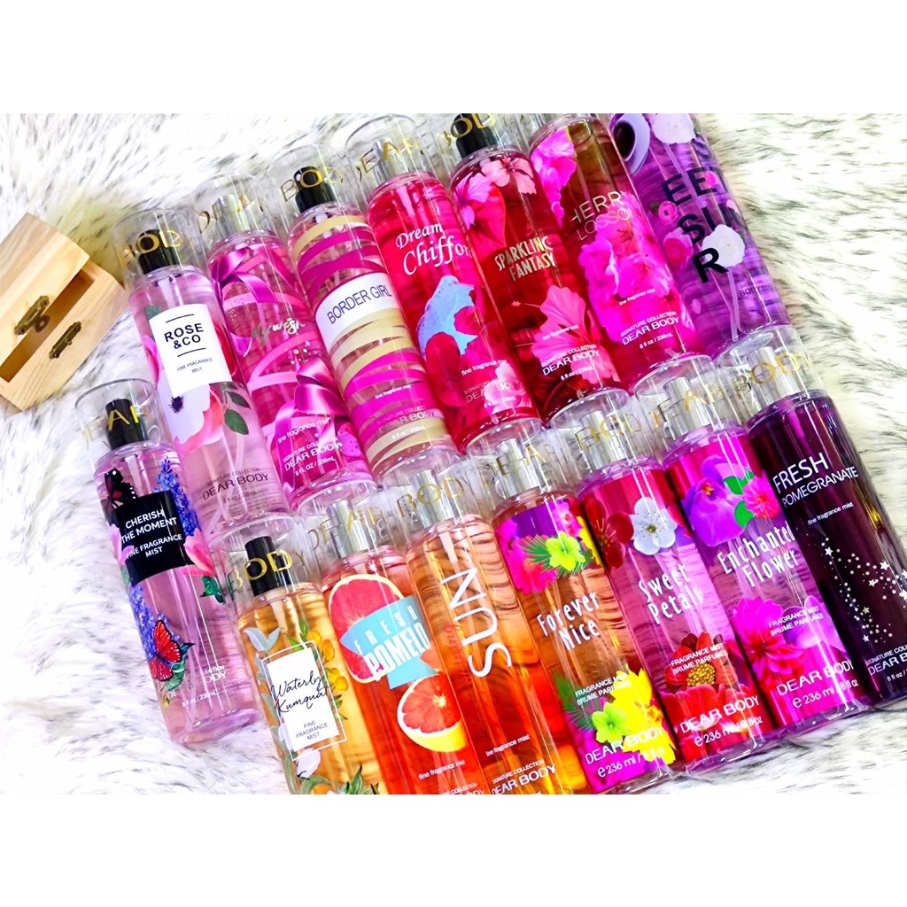 DEAR BODY BODY MIST ALL FROM UK | Shopee Philippines