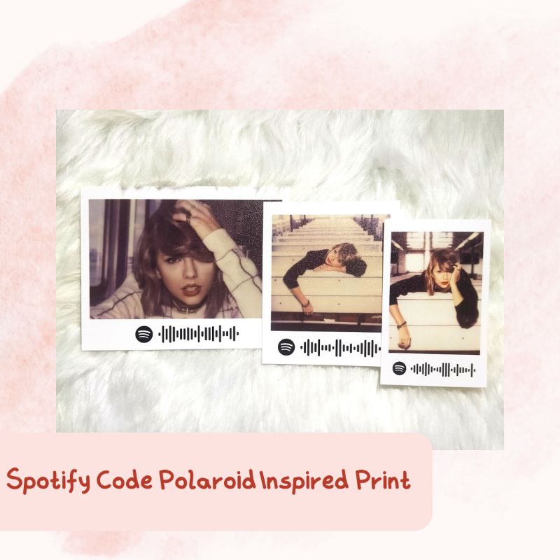 Customized Spotify Code Polaroid Inspired Photo Print (Minimum of 10 ...