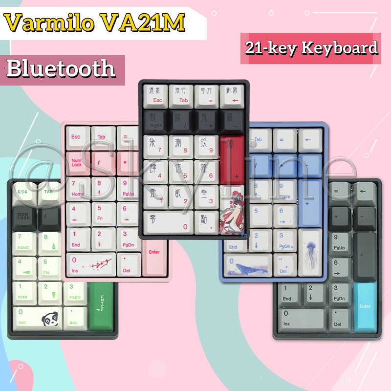 Varmilo VB21 Bluetooth Wireless Cherry Switch VB21 Panda Small 21 Keys ...