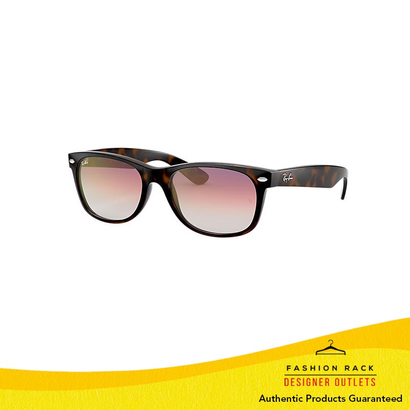Ray-Ban New Wayfarer Flash Gradient Lenses Low Bridge Fit Tortoise ...