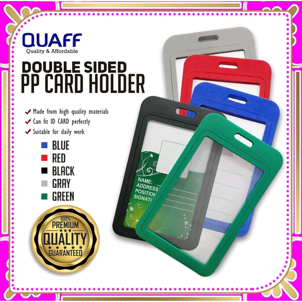 (25pcs) Vertical Double - sided ID Holder / ID Jacket / ID Protector ...