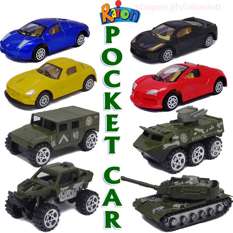 Pocket Car Diecast Metal Free Wheel Collectible Model Toy Car Raion GRP ...