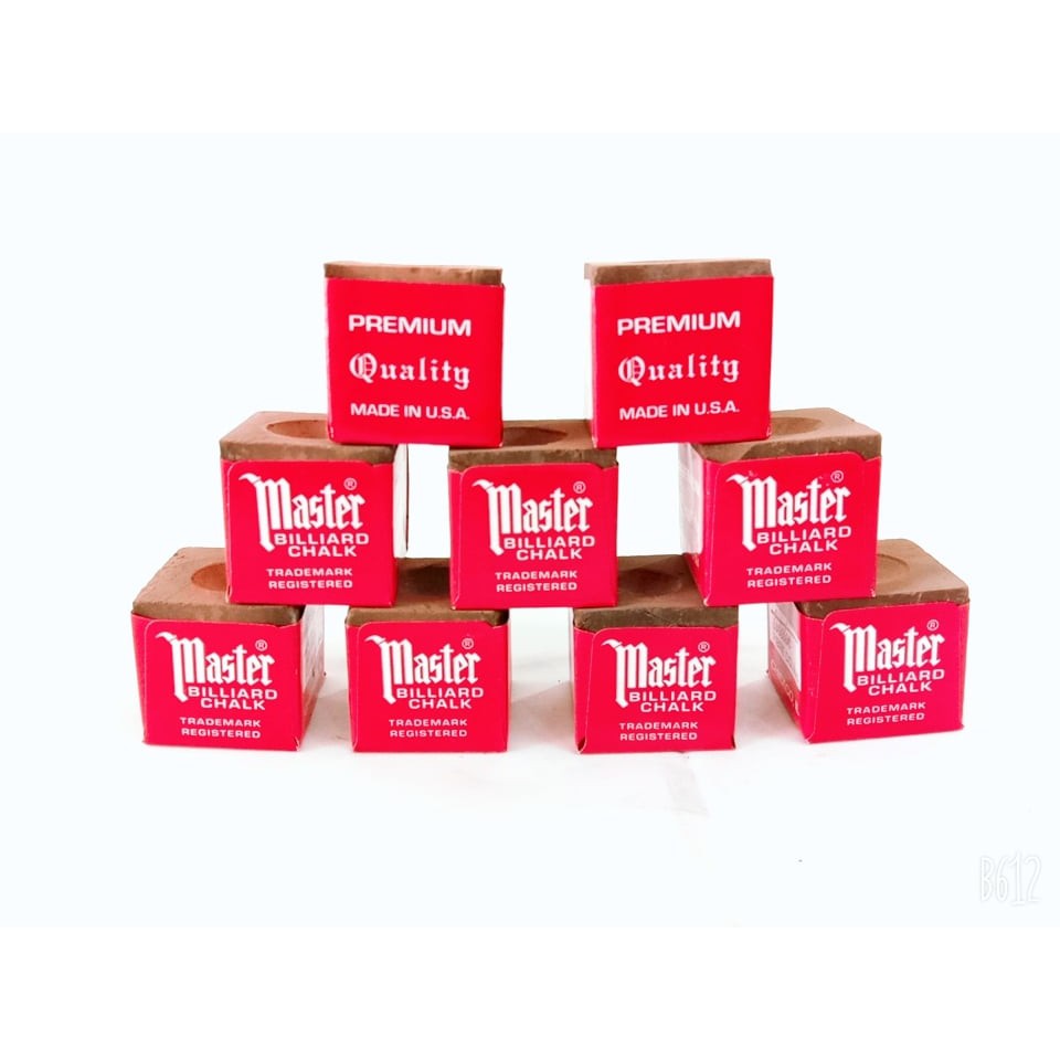 9Pcs. MASTER PREMIUM BILLIARD CUE CHALK/TISA NG TAKO NG BILYARAN(ABLP ...