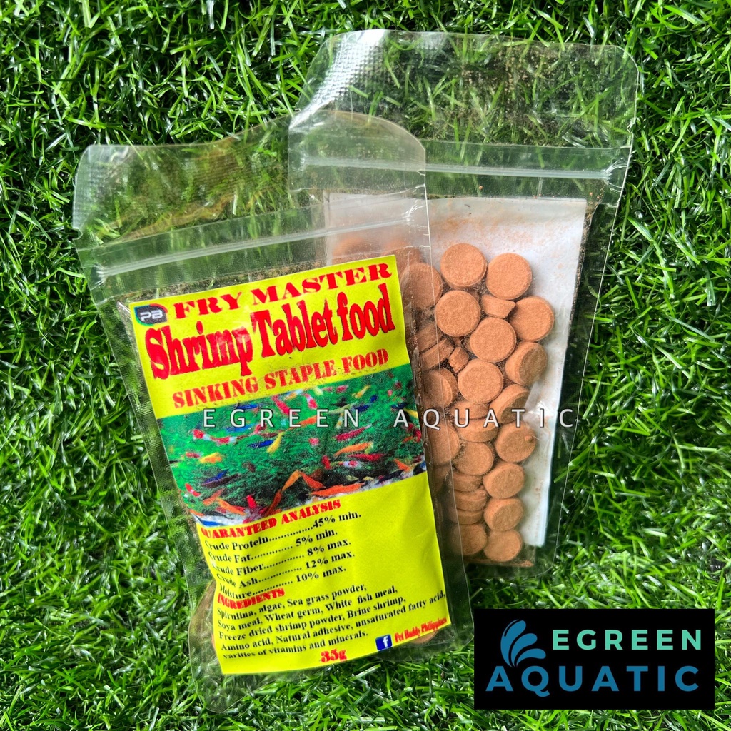Shrimp Tablet Food 35g | Sinking Staple Food Fry Master | Shopee ...