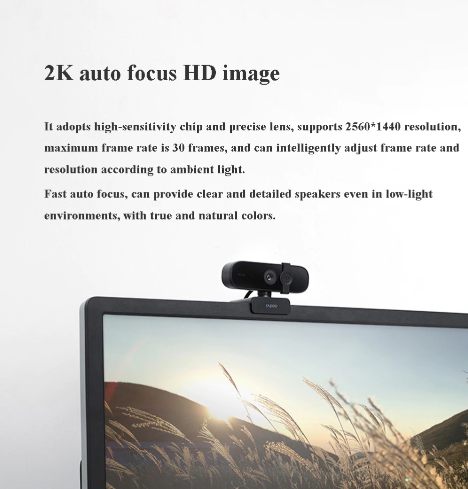 RAPOO C280 2K 1440P QHD WEBCAM | Shopee Philippines