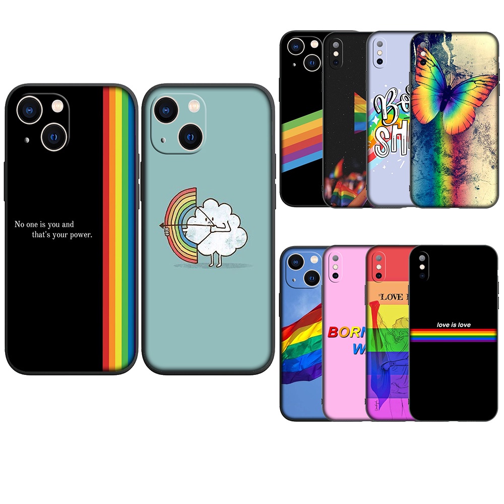 LGD40 LGBT Soft silicone Case for iPhone 12 11 Pro X XS Max Mini ...