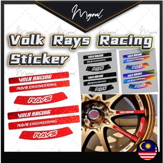 VOLK RACING Ce28 CR II CE28 SL HIGH GRADE RIMS STICKER REFLECTIVE rays ...