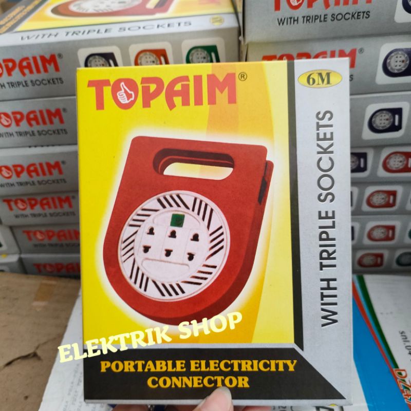 Topaim 6-METER Cable ROLL Socket/6-METER Cable BOX | Shopee Philippines