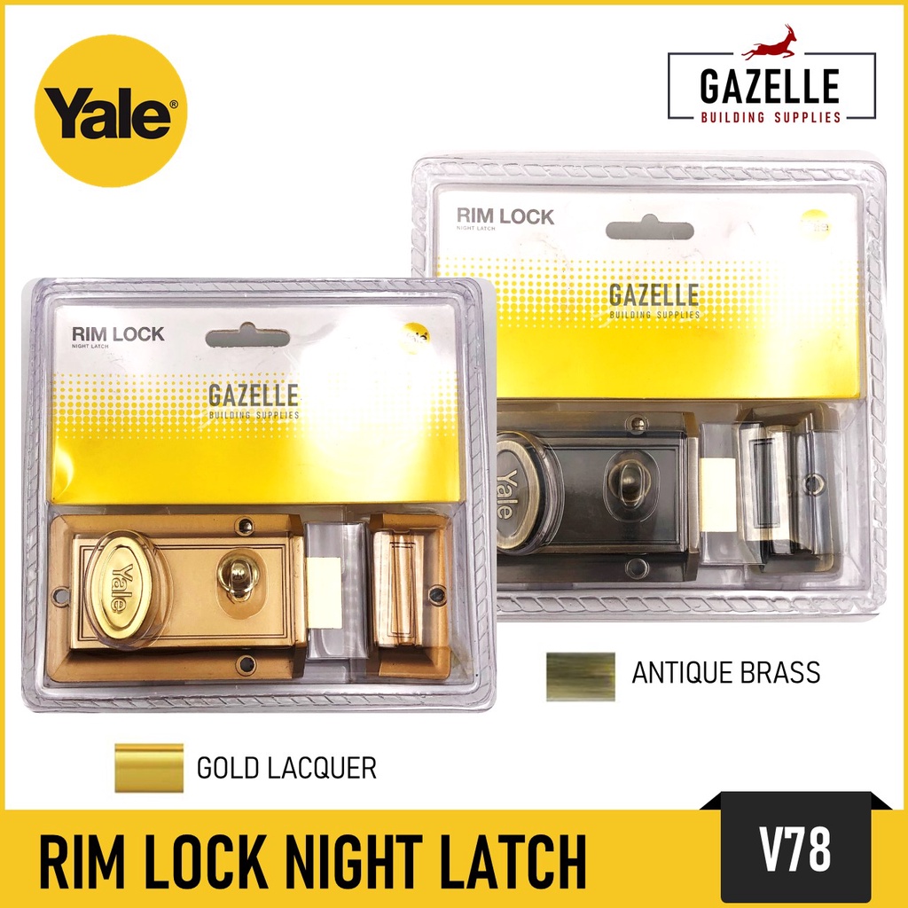 Yale Rim Lock Gate Lock Night Latch Door Rim Dead lock - V78 / P1 / P77 ...