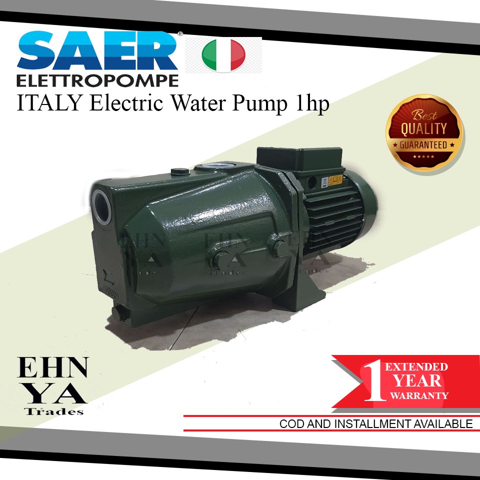 SAER Elettro Water Pump ITALY 1hp | Shopee Philippines