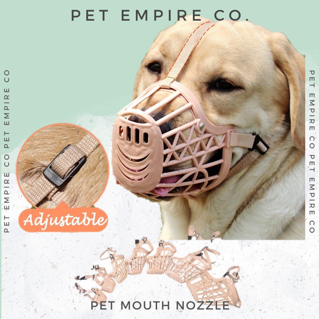 Pet Dog Mouth Sets Adjustable Muzzle Basket Anti-Biting Mouth Cover Dog ...