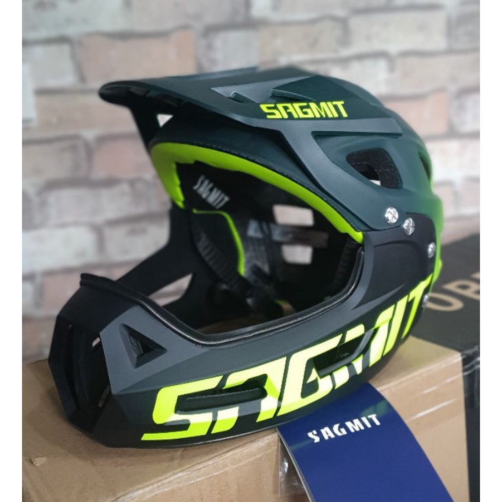 Original Sagmit Full face MTB helmet ( removable lower chin guard ...