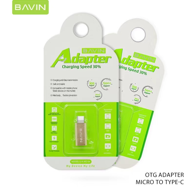 BAVIN OTG Adapter Micro to Type-C Conversion for Charging and Data ...