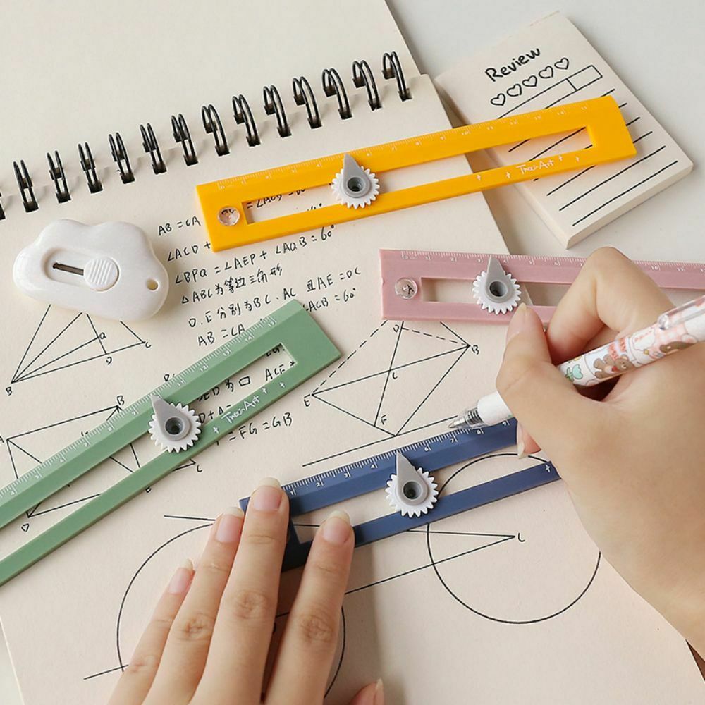2-in-1 Compass Ruler Professional DIY Portable Drawing with Circle ...