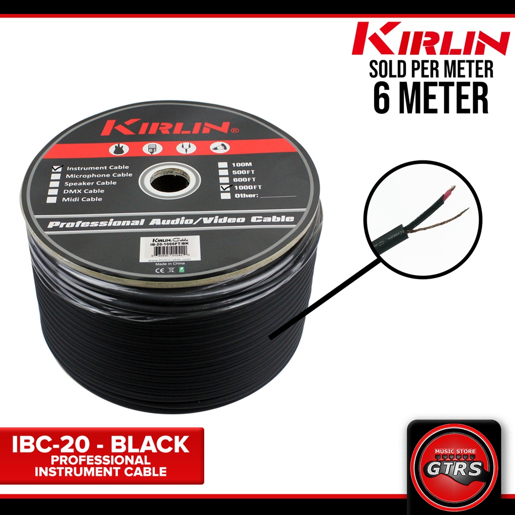Kirlin IB-20 AWG20 Professional Instrument Cable | Sold per meter ...
