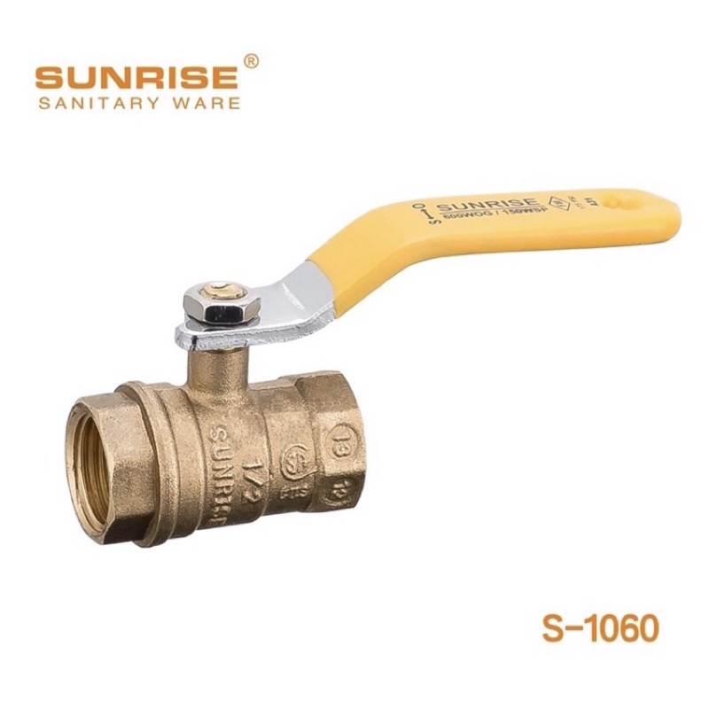 SUNRISE BRASS VALVE with Lock 1/2” Wate Meter Copper Gate Valve | Shopee Philippines