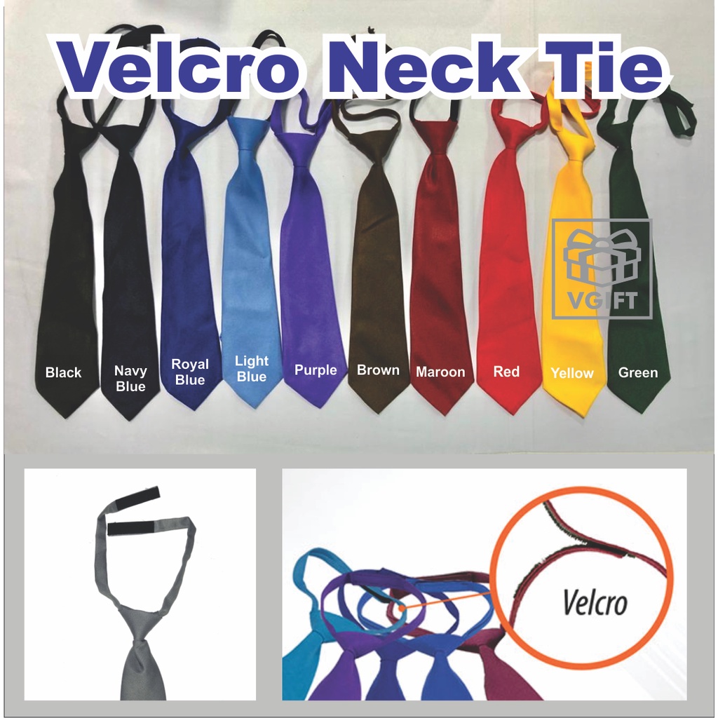Velcro Neck tie for Primary School School Tie , Tali Leher Velcro ...