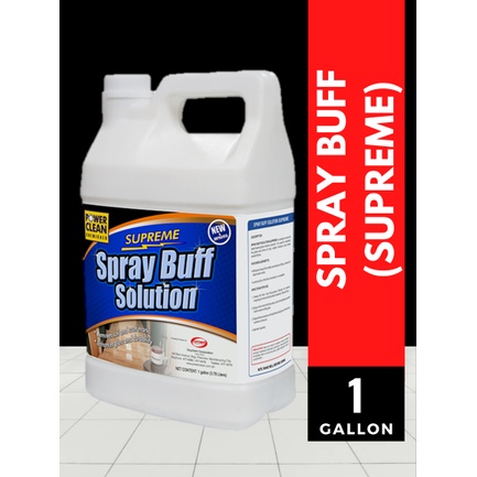 Concentrated SPRAY BUFF Solution SUPREME 1 GALLON Heavy Duty 4 LITER Vinyl Rubber Linoleum ...