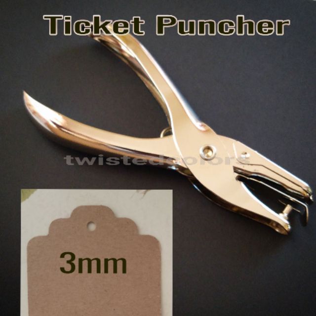 Ticket Puncher Single Hole Puncher 3mm Handheld Punch | Shopee Philippines