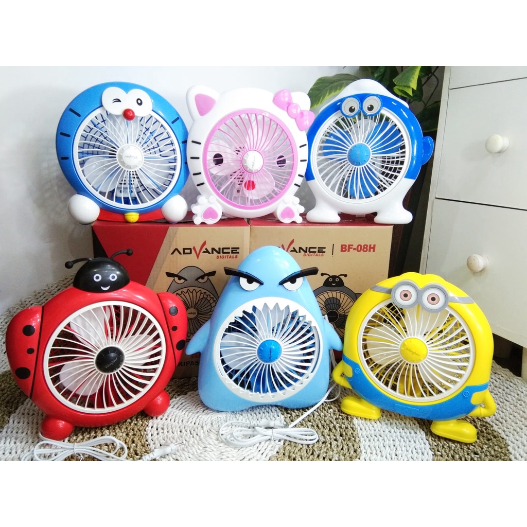 Original JUMBO Fan (ADVAN) Hello Kitty Doraemon Character Cute Cute/Big ...