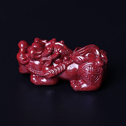 5A Natural Cinnabar Pixiu Pi Xiu Pi Yao Necklace Pendant Zinnober ...