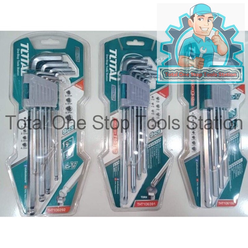 TOTAL Hex key allen/ball/flower extra Premium Industrial TOOLS | Shopee ...