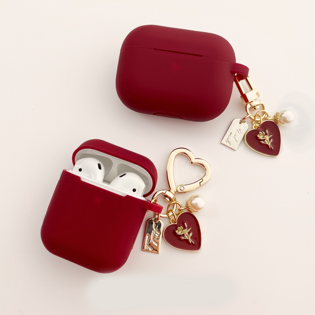 Retro love flower case For apple AirPods Pro 2 Case AirPod 4 silicone ...