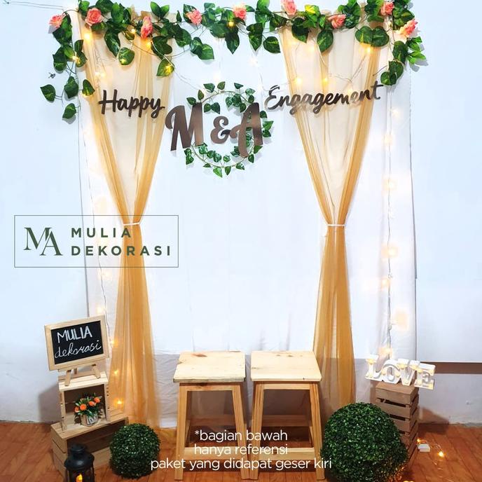 Diy Photobooth Wedding Backdrop Proposal Decoration Noble Party Package ...