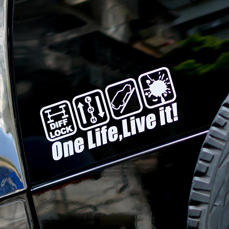 P-a405.Plaid Sticker 4X4 Off-Road Through Car Sticker SUV Reflective ...