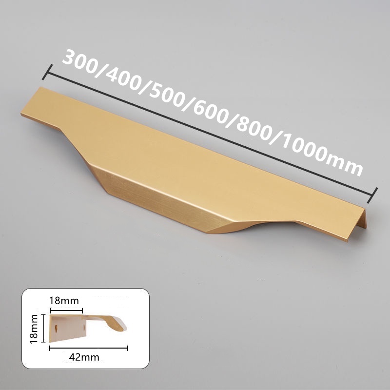 Customized Invisible Handles Long Wardrobe Handle Drawers Dark Embedded ...