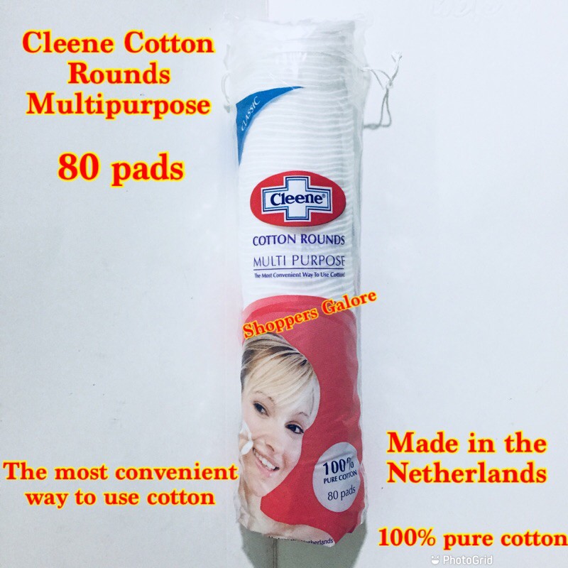 NEW!! CLEENE COTTON ROUNDS 80 pads | Shopee Philippines
