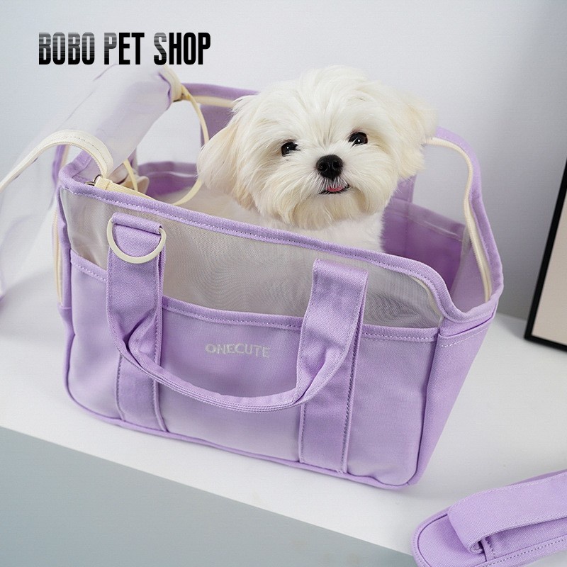 BOBO Korea Pulple Pet Cat Carrier Bag Portable Foldable Big Pet Bag Cat ...
