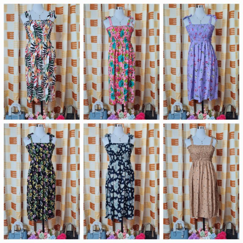 Fashionable Printed Daster Smock and Simple | Shopee Philippines