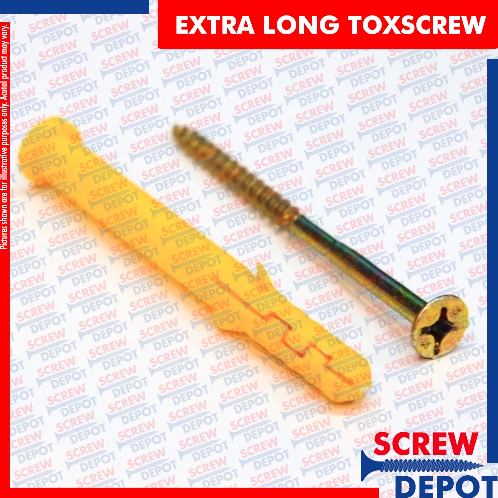 50/20 PIECES Extra Long Tox Screw / Toks Screw / Expansion Screw / Tox ...