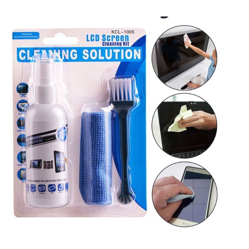 Air Duster Laptop Screen and LCD Cleaning cleaner Kit 3ni1 | Shopee ...