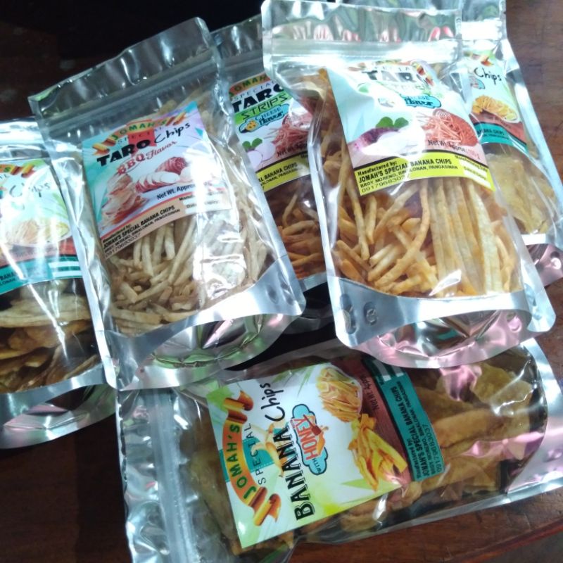 JOMAHS SPECIAL BananaChips ( bundle asstd 10packs 100g) | Shopee ...