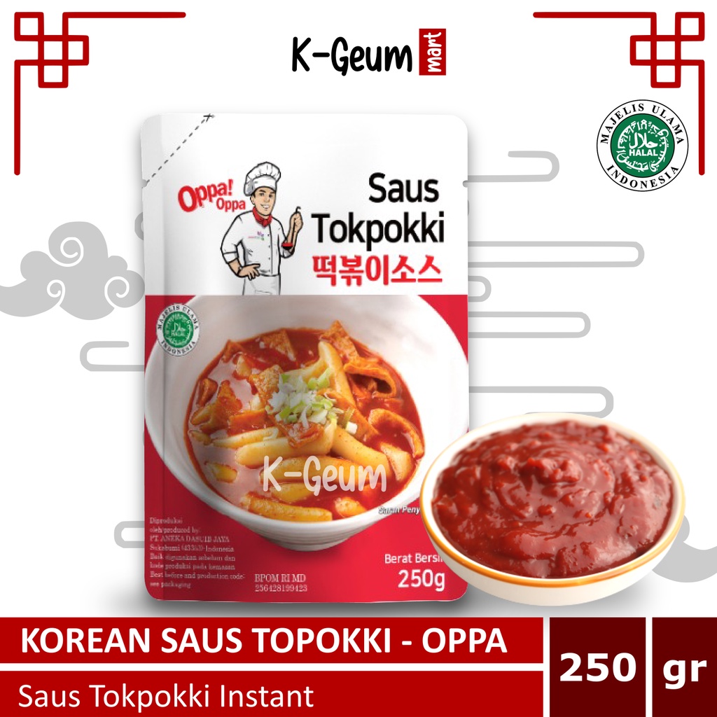Oppa Sauce Topokki Tokpoki Tteokbokki Tokpokki Odeng Halal 250gr ...