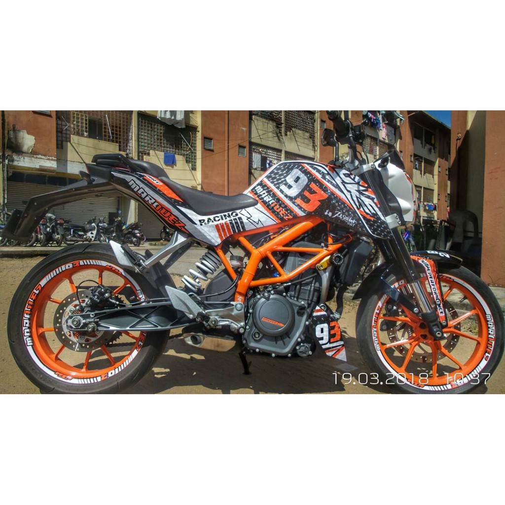 MOTOR STICKER DUKE 200/390 KTM FULL BODY | Shopee Philippines