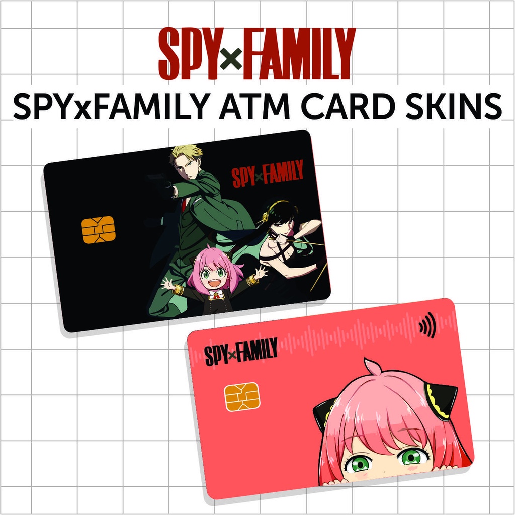 SPYxFAMILY ATM BEEP DEBIT BANK Card Skin Stickers Loid Yor Anya Spy x ...