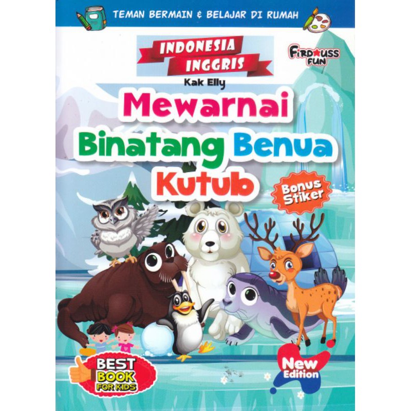 Coloring New Edition Reindeer Animals (indonesia - English) bonus ...