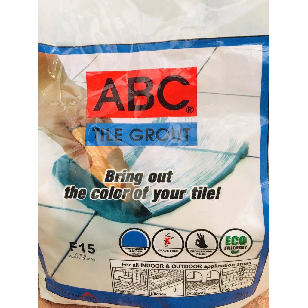 ABC Tile Grout 2kg different colors | Shopee Philippines